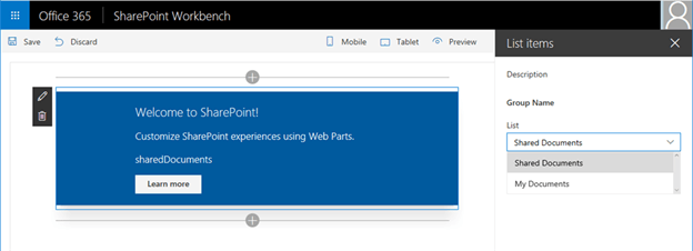 SharePoint Framework - Build Custom Controls For Web Part Property Pane